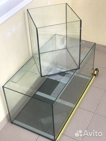 Аквариумы: 40х40х80 см и 30х30х40 см